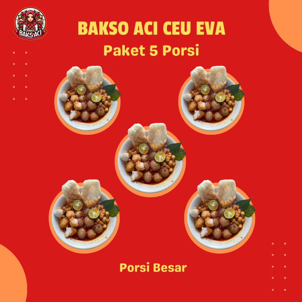 Jual Spesial Paket Bakso Aci 5 Bungkus Porsi Besar | Bakso Aci Kuah ...