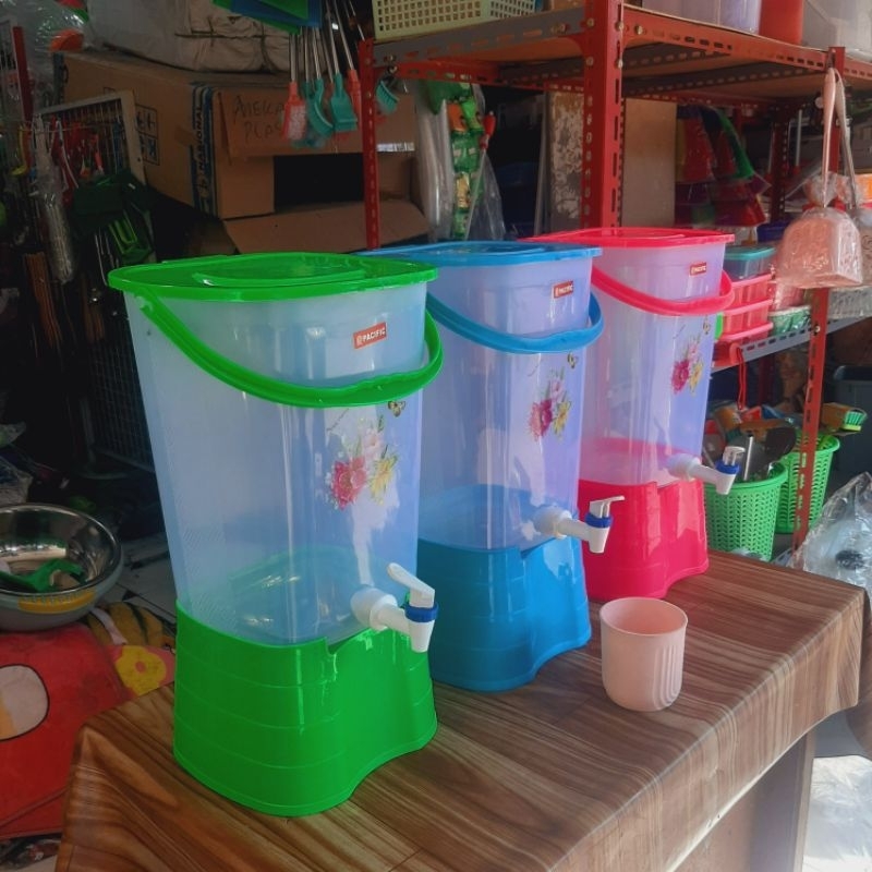 Jual water dispenser 12 liter / galon kran / toples barrel / tempat air ...