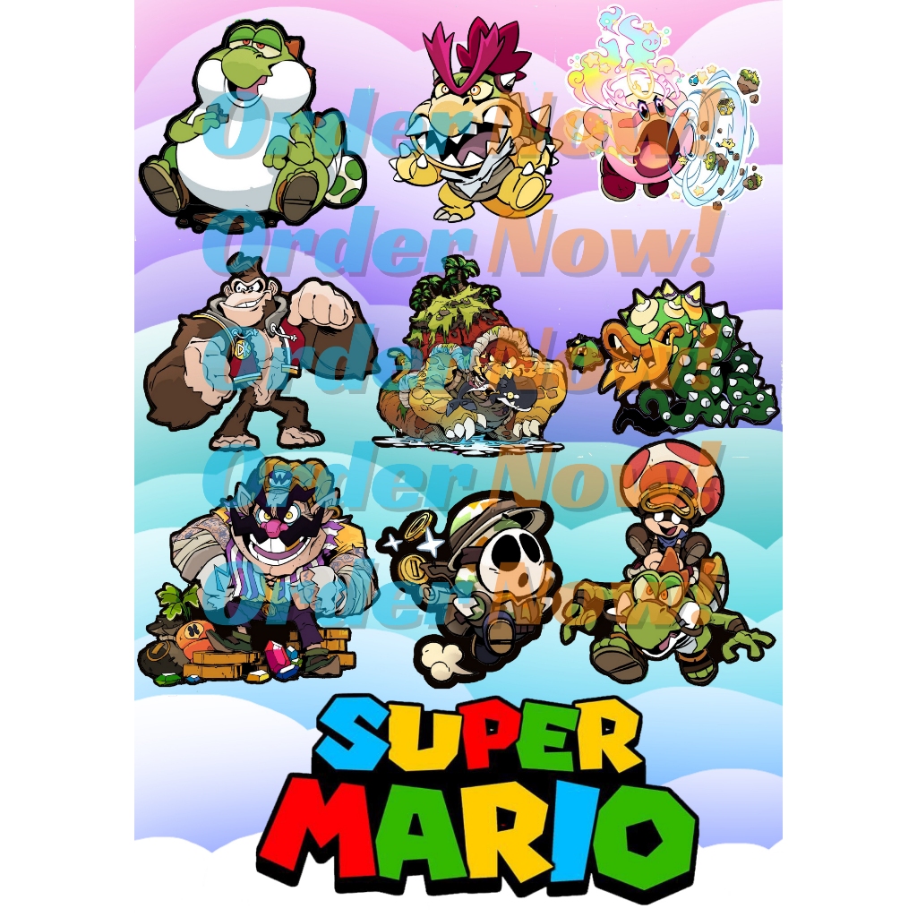 Jual Stiker Mario Stiker Super Mario Vinyl Waterproof High Quality ...
