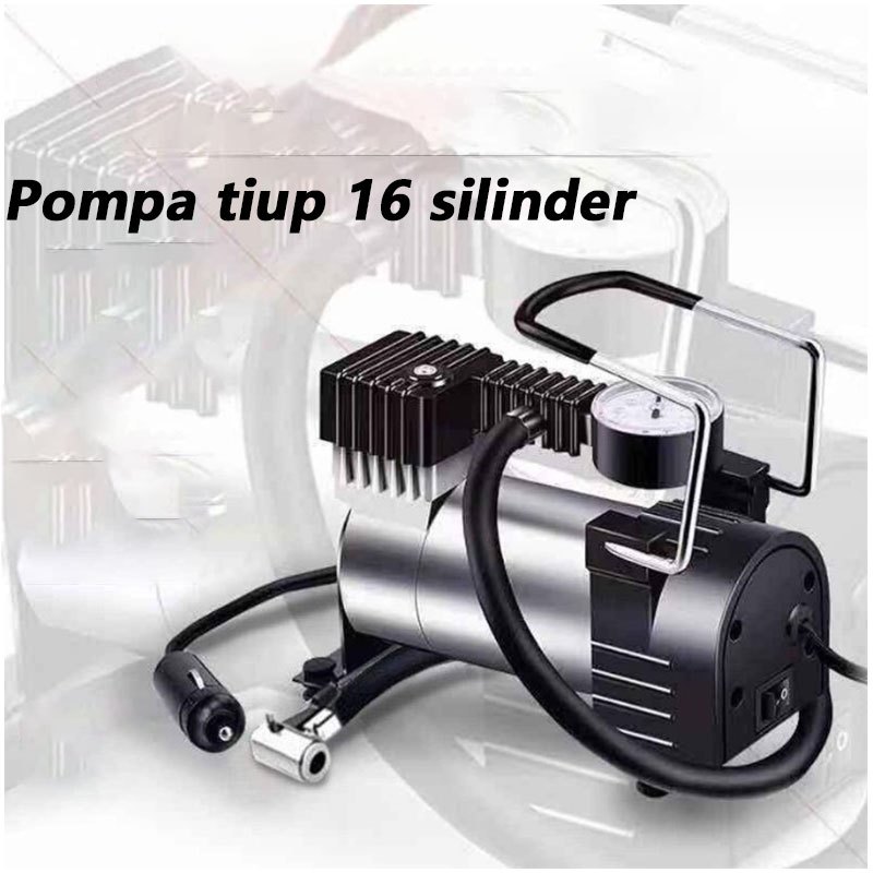 Jual Paket Compressor Mini Listrik Portable pompa angin Ban motor Mobil ...