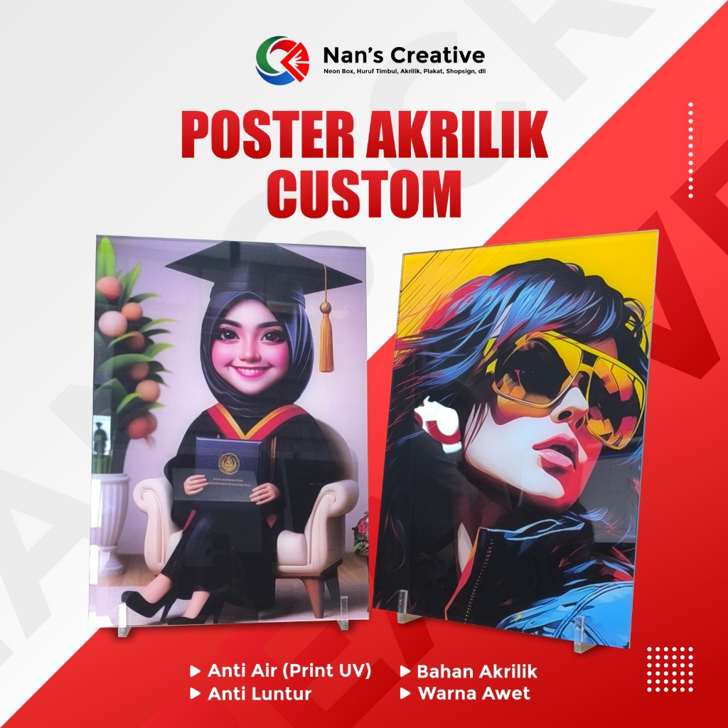 Jual POSTER AKRILIK CUSTOM/Poster Akrilik Print UV | Shopee Indonesia