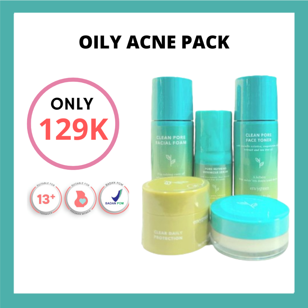Jual ACNE OILY Skin Pack (FREE POUCH) | Shopee Indonesia