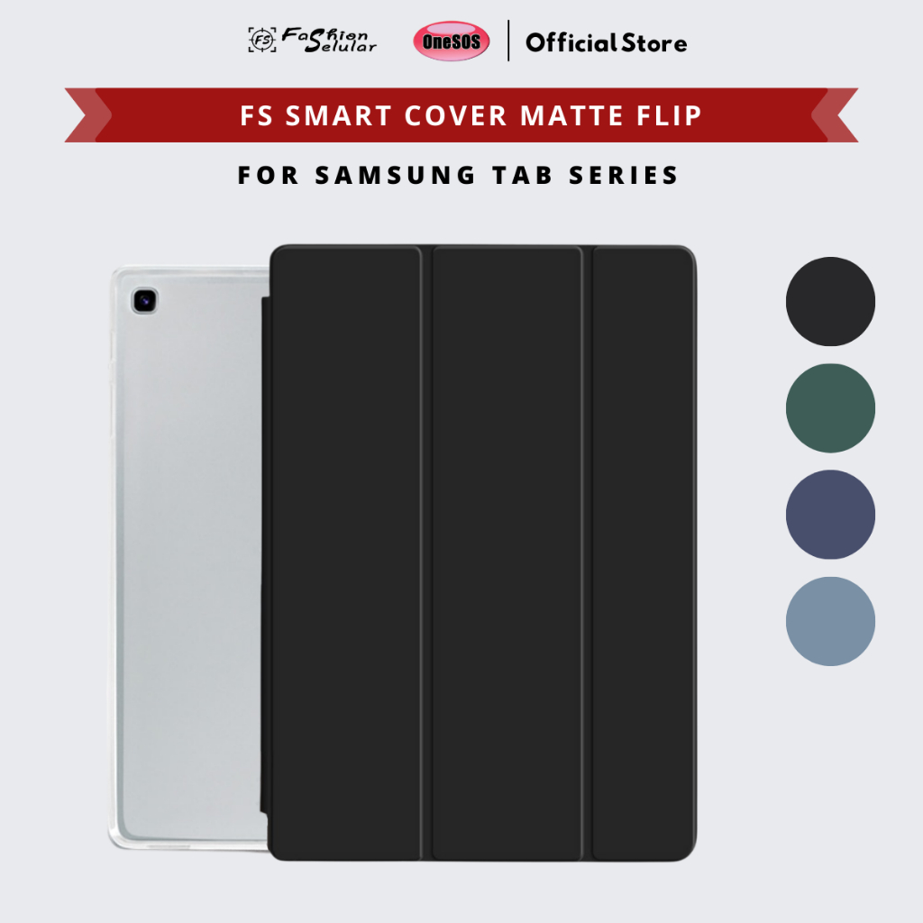 Jual FS Case Smart Cover Matte Stylus Flip Samsung Tab S6 Lite 10.4 ...