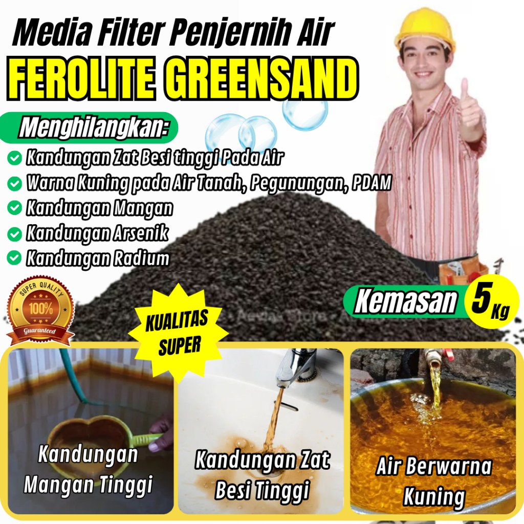 Jual Ferrolite Greensand Media Filter Air Penyerap Kandungan Radium ...