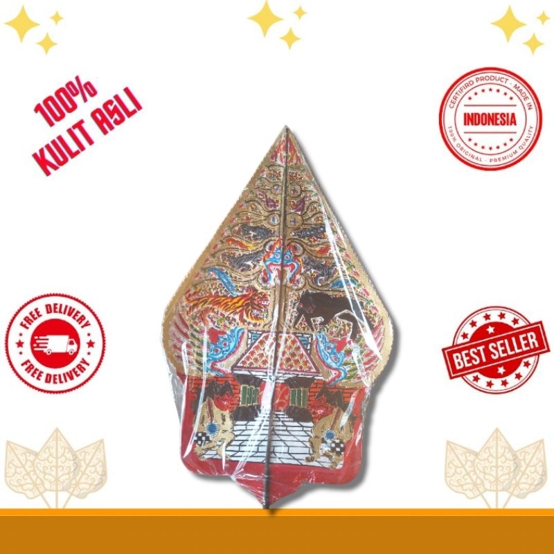 Jual Wayang Kulit Asli 60cm Gunungan Kayon Wayang Bahan Kulit Sapi ...