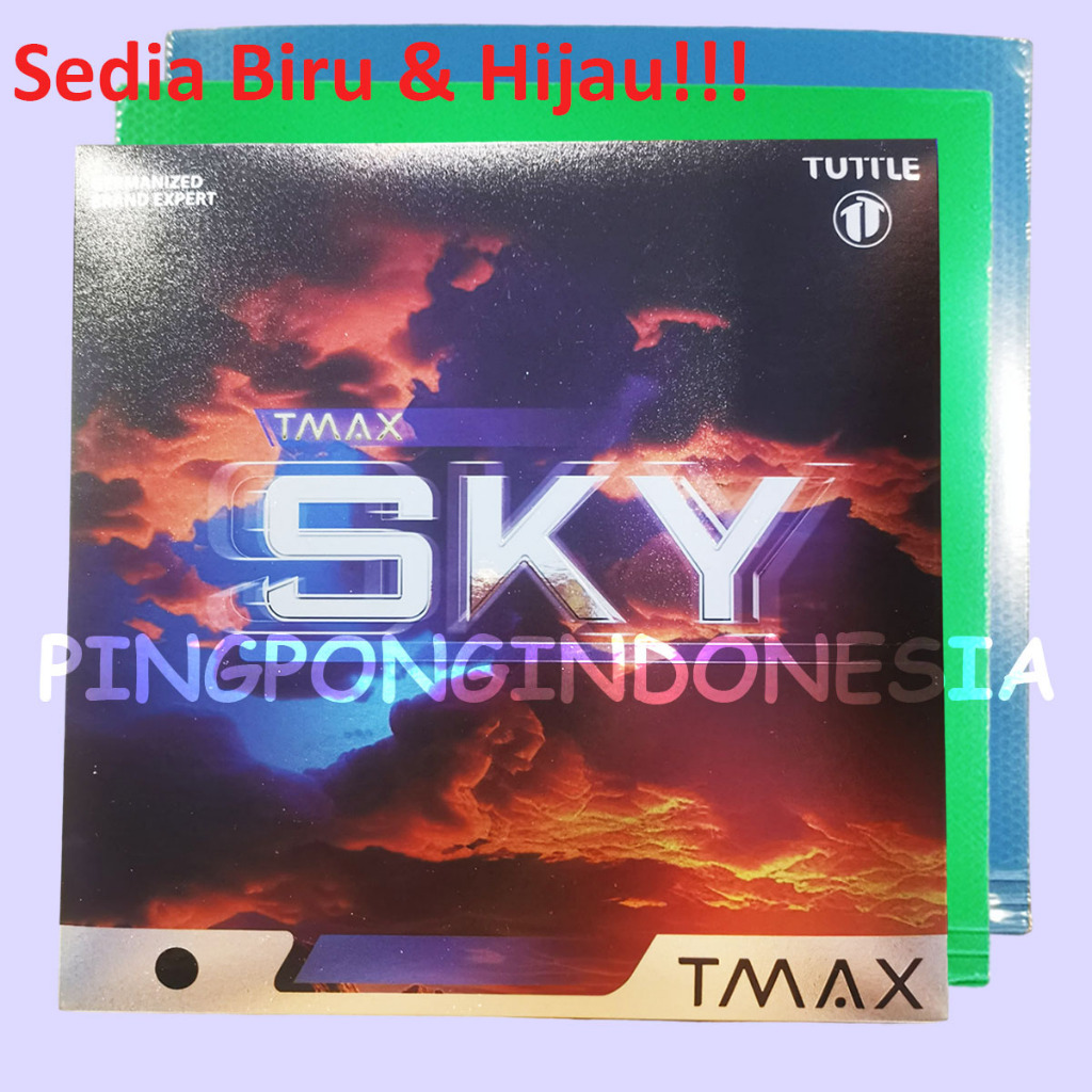 Jual Tuttle Tmax SKY - Rubber Karet Pingpong Tenis Meja Bat Bet 2.1mm Hardness 42 Tuttle TMX SKY ...