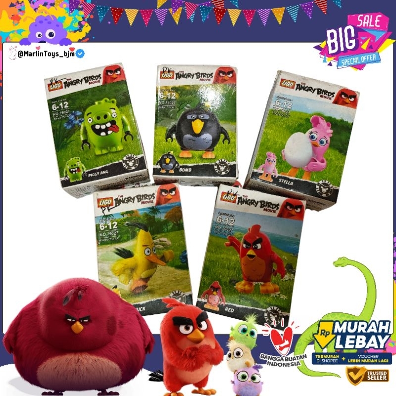 Jual Mainan Anak-anak Lego Angry Bird Movie Lucu | Shopee Indonesia