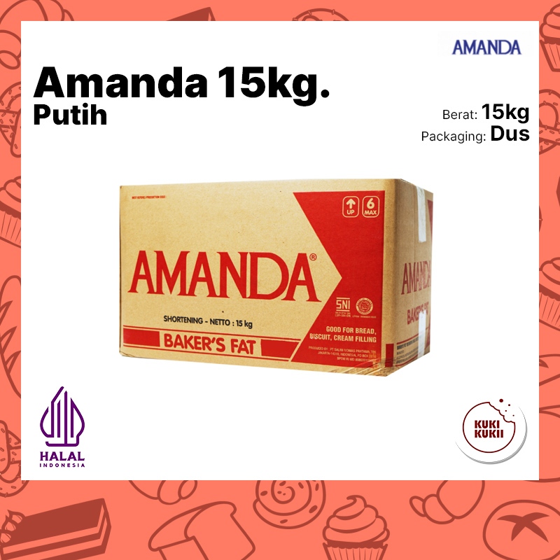 Jual Amanda Baker Fat 15 KG | MENTEGA KILOAN Amanda white 15KG | Amanda ...