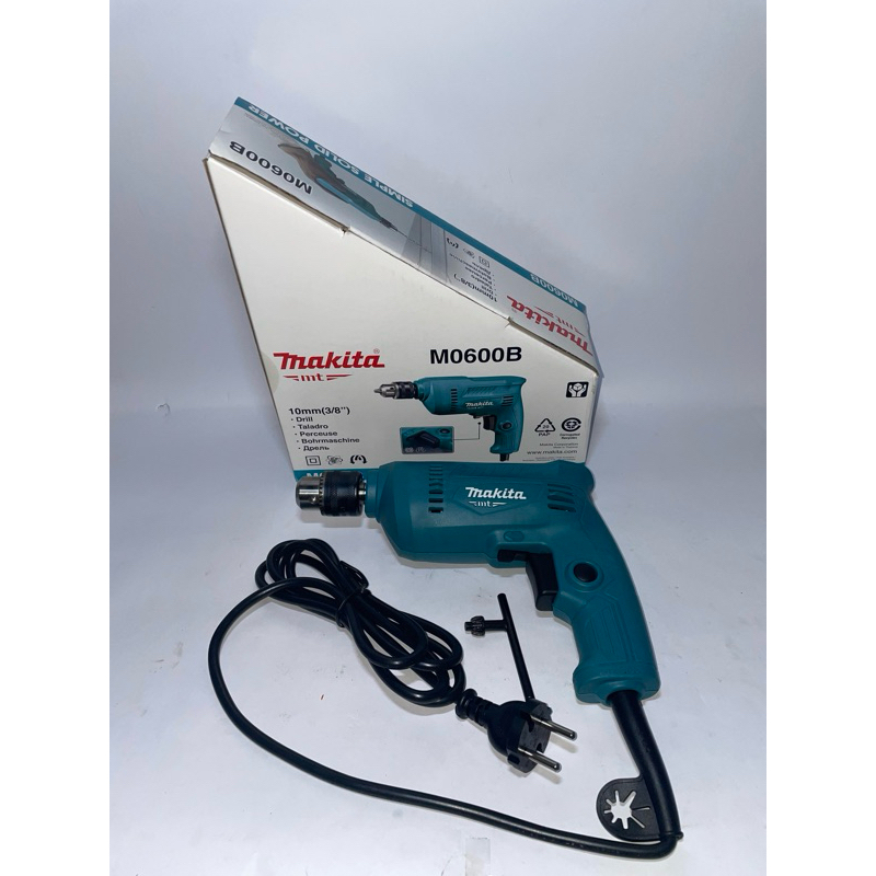 Jual mesin bor M0600B makita / Makita M0600B mesin bor listrik 10mm tangan kayu besi electric ...