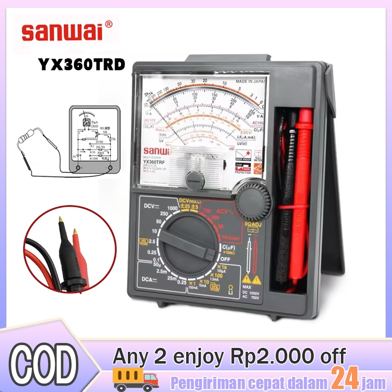 Jual Multimeter SANWAI YX 360 TRD Multitester Avometer Analog Model ...