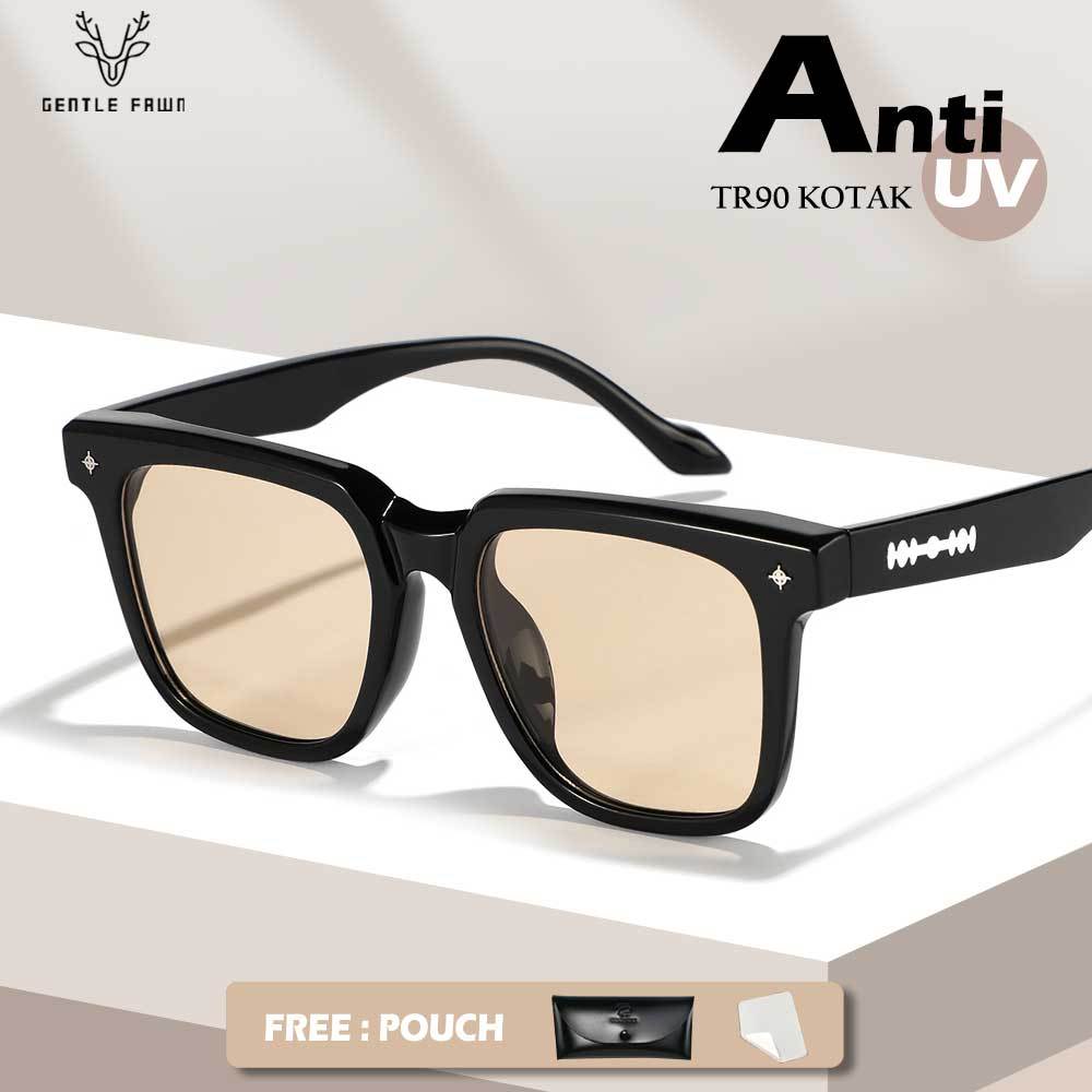 Jual Gentle Fawn Kacamata Sunglasses Anti UV 400 Bentuk Kotak Bahan TR90 Fashion Pria Wanita ...