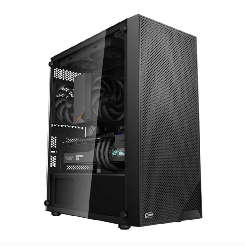 Jual Casing PC Cooler/PC Cooler C3-B310 m-ATX - Free 4 Fan RGB - Black ...