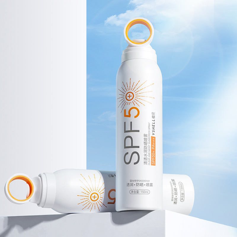 Jual Vshell Sunscreen spray spf 50 Sun screen 150ML Semprotan tabir surya pelembab/pemutih kulit ...