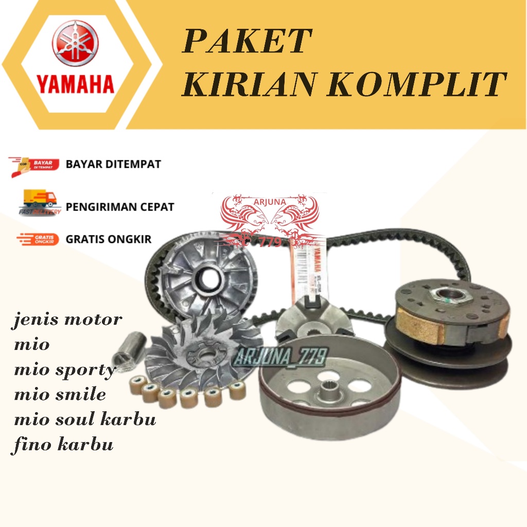 Jual PAKET CVT FULL SET LENGKAP YAMAHA MIO SPORTY / MIO SMILE / MIO SOUL KARBU / MIO LAMA / FINO ...