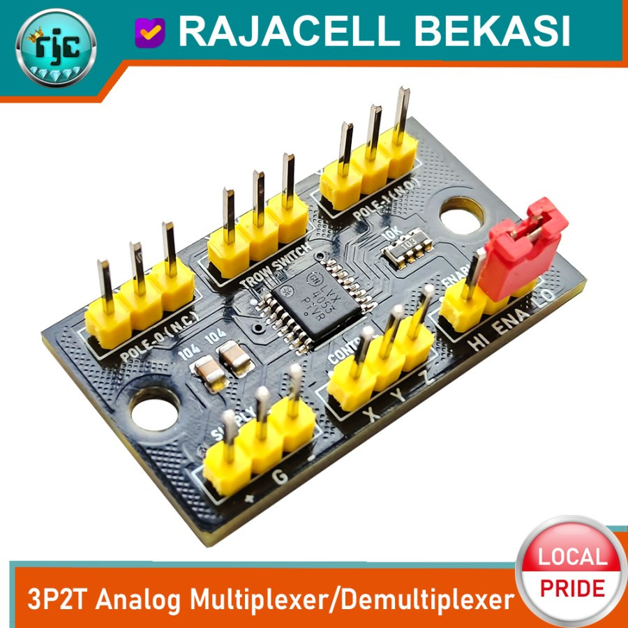 Jual LVX4053 74HC4053 Analog Switch Multiplexer Demultiplexer 3-Channel ...