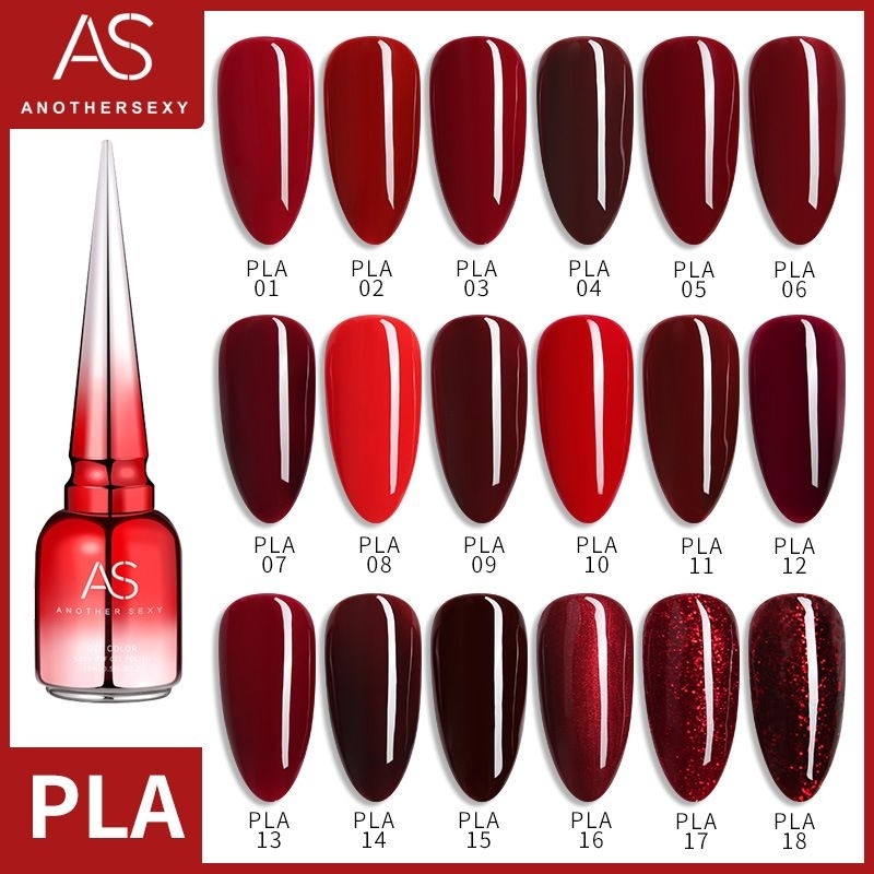 Jual AS PLA - Series CLASSIC RED Color UV Nail Gel Polish / Kutek AS ...