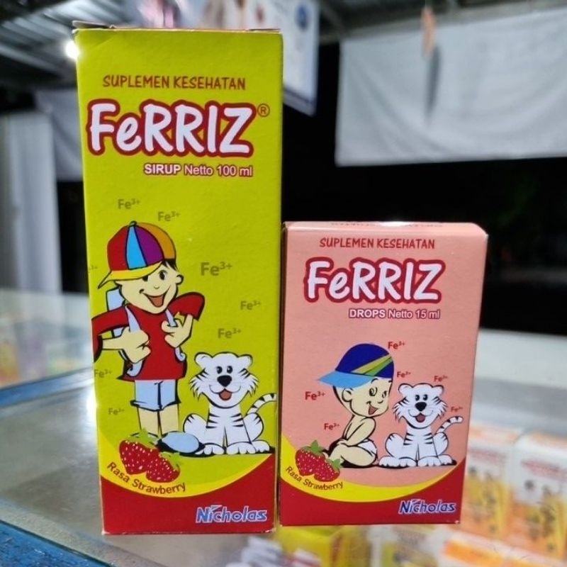 Jual FeRRIZ sirup dan drop tetes suplemen zat besi bayi dan anak ...