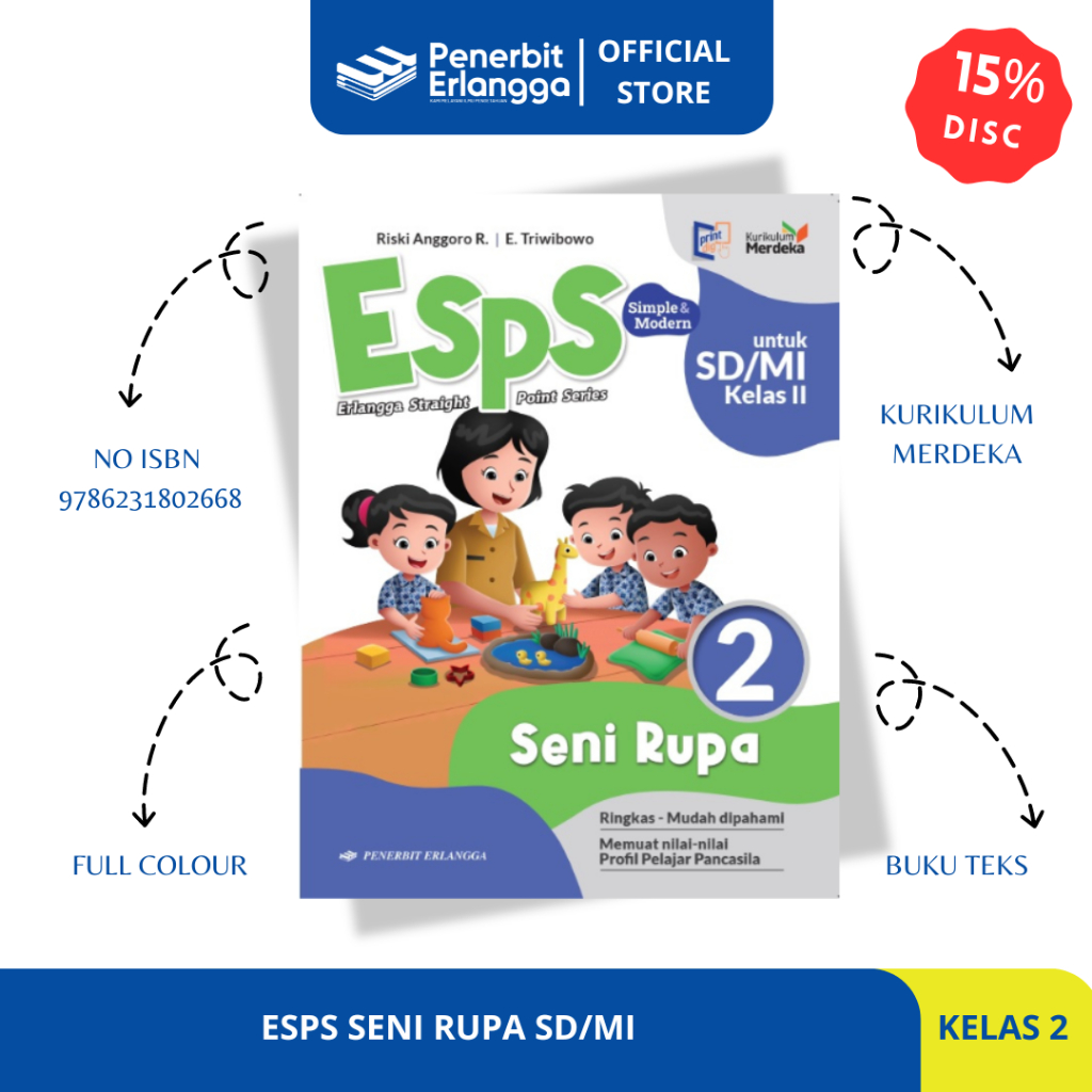 Jual [Erlangga Official] Esps Seni Rupa Sd/Mi Kelas 2 - Kurikulum Merdeka | Shopee Indonesia