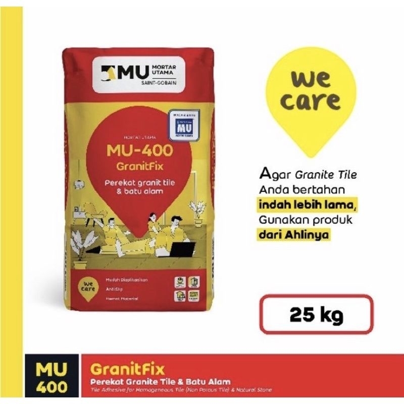 Jual Mortar Utama MU 400 Perekat Granite & Batu alam GranitFix MU400 ...