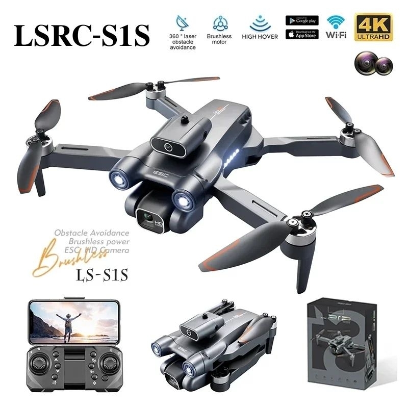 Jual Drone LSRC S1S Brushless Motor Dual Kamera ESC Obstacle Avoidance | Shopee Indonesia