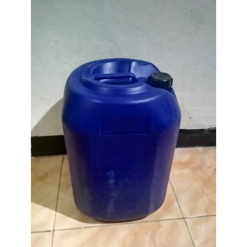 Jual ##3 pcs jerigen kapsul 25liter/jerigen biru 25liter/jerigen tebal ...