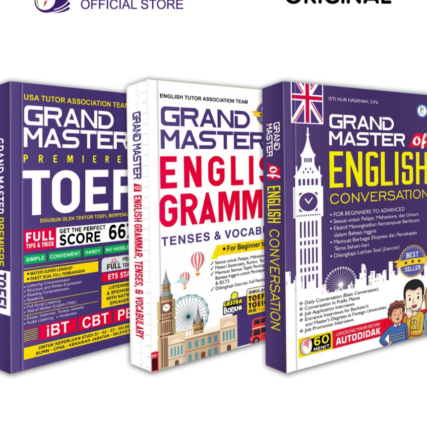 Jual Kilat Buku TOEFL Terlengkap Grand Master Premiere TOEFL TOEIC ...