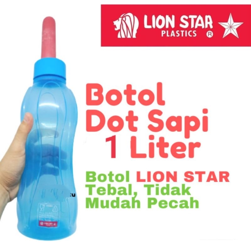 Jual BOTOL + DOT SAPI LION STAR 1 LITER | Shopee Indonesia