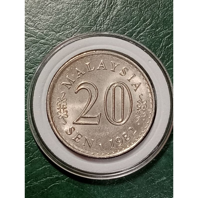 Jual Koin Malaysia 20 Sen Tahun 1982 Lustre | Shopee Indonesia