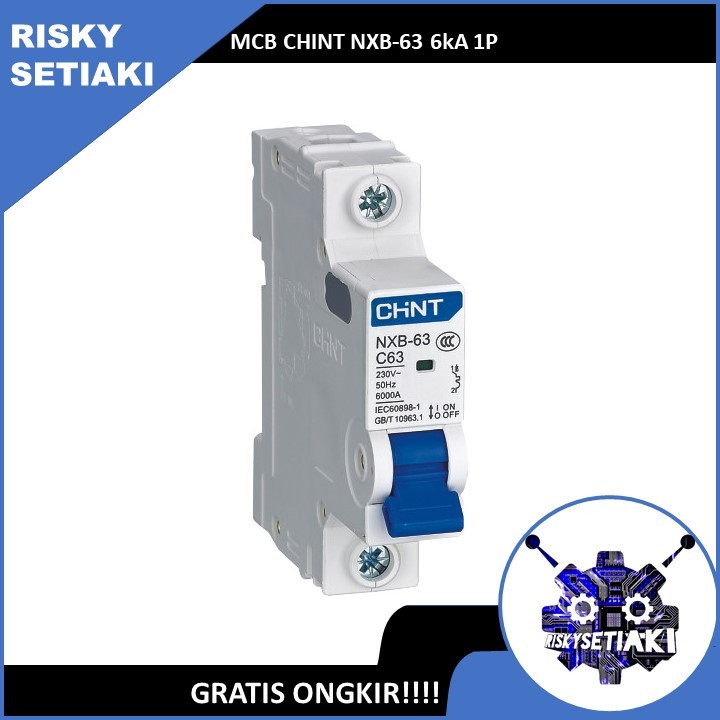 Jual MCB CHINT NXB-63 6kA 1P 2A 4A 1 Pole IEC60898-1 Type-C 1 Phase | Shopee Indonesia