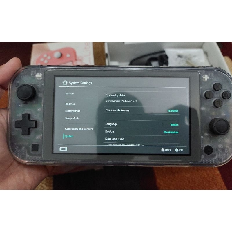 Jual Nibtendo Switch Lite CFW Custom Transparent Gray Shell RateXtreme ...