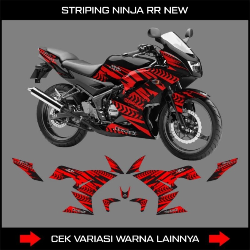 Jual Striping Kawasaki Ninja RR 150 New Variasi 01 / Decal Sticker ...