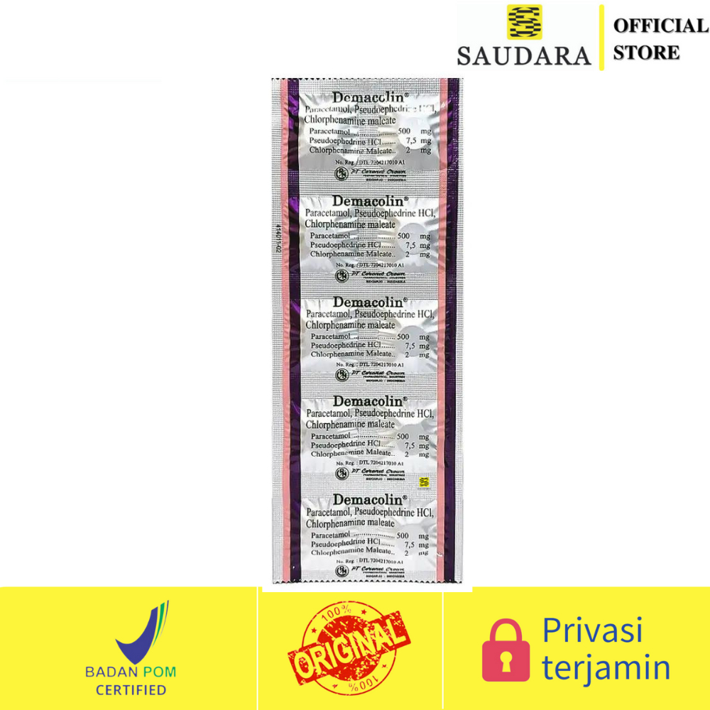 Jual Demacolin 10's - Obat Flu, Demam, Pusing | Shopee Indonesia