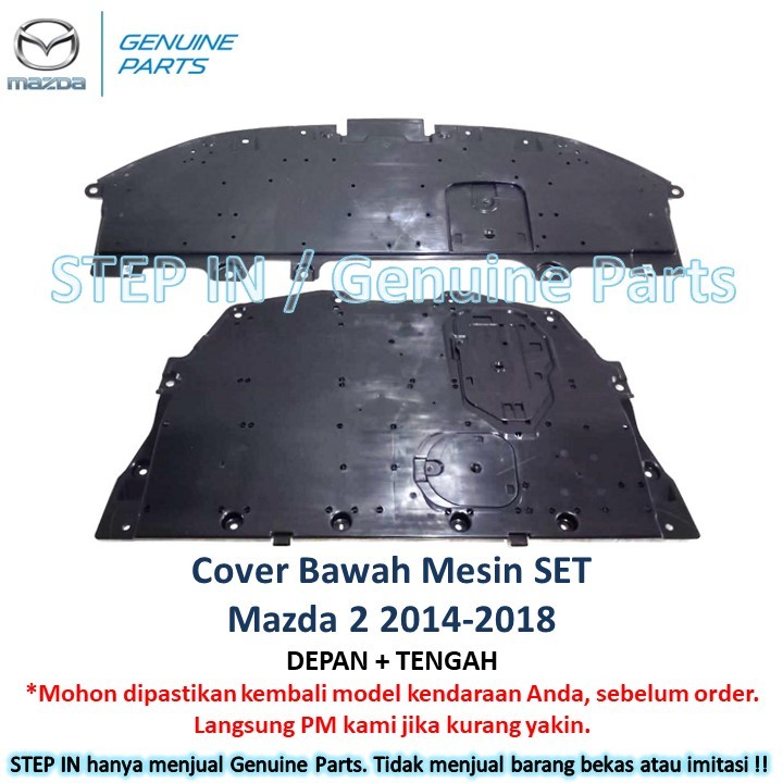 Jual Cover Engine SET DEPAN + TENGAH Mazda 2 mazda2 SKYACTIV 2014 2015 ...