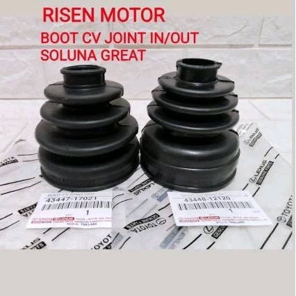 Jual KARET BOOT AS RODA LUAR DALAM SOLUNA GREAT BOOT CV JOINT IN OUT SOLUNA GREAT HARGA 1SET 2PC ...