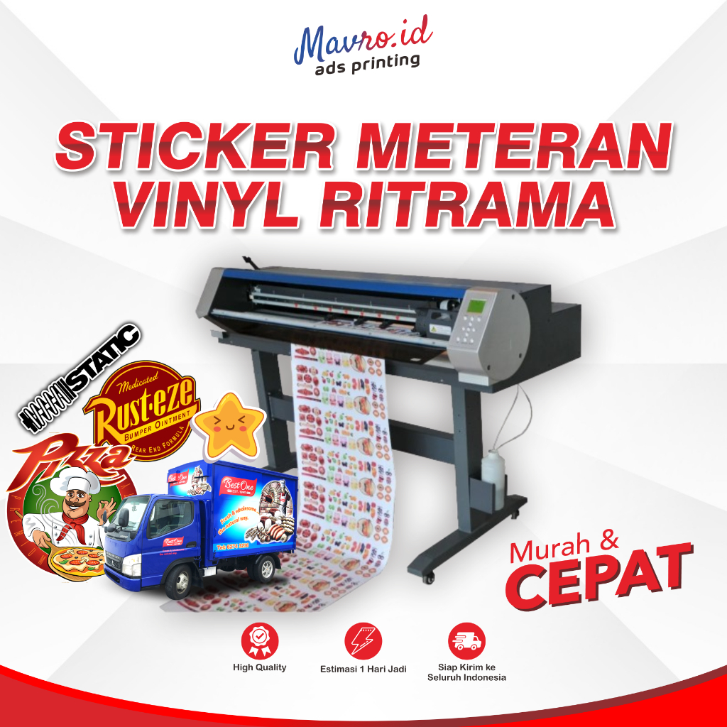 Jual Digital Printing Sticker PREMIUM MAX DECAL | Sticker MAX DECAL ...