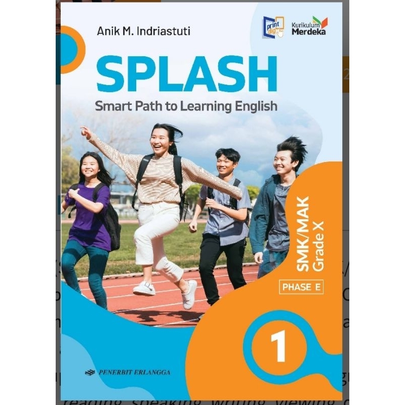 Jual SPLASH Smart To Learning English SMK Kelas 1 X Fase E Kurikulum ...