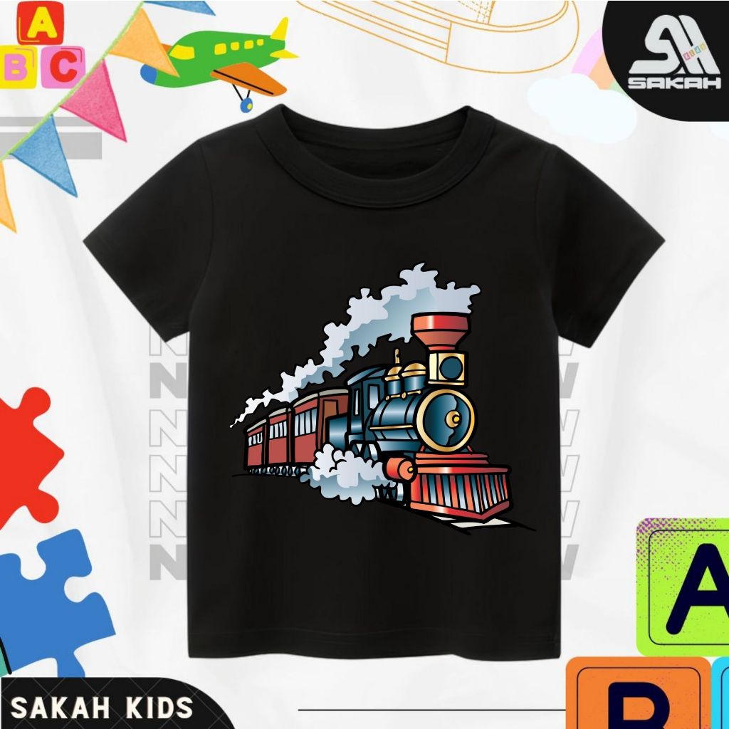 Jual Kaos Anak Custom Nama Combed 30s KAI KERETA API 6 Untuk Anak dan Hadiah Anak Laki-Laki dan ...