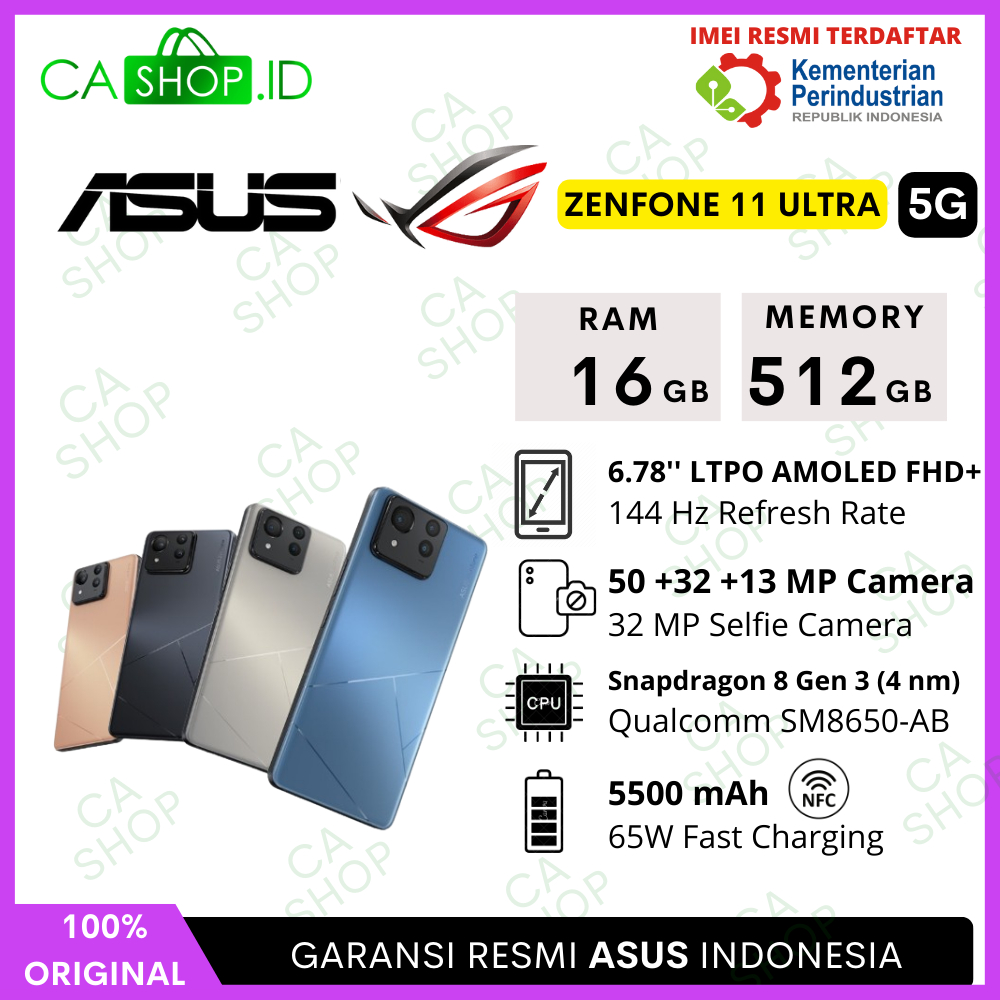 Jual Asus Zenfone Series | Zenfone 11 Ultra 5G NFC 16GB 512GB + 12 ...