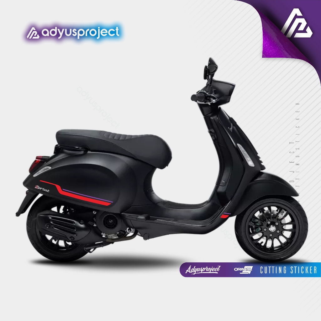 Jual Kit Striping Vespa Sprint & Primavera Cutting Sticker Sticker ...