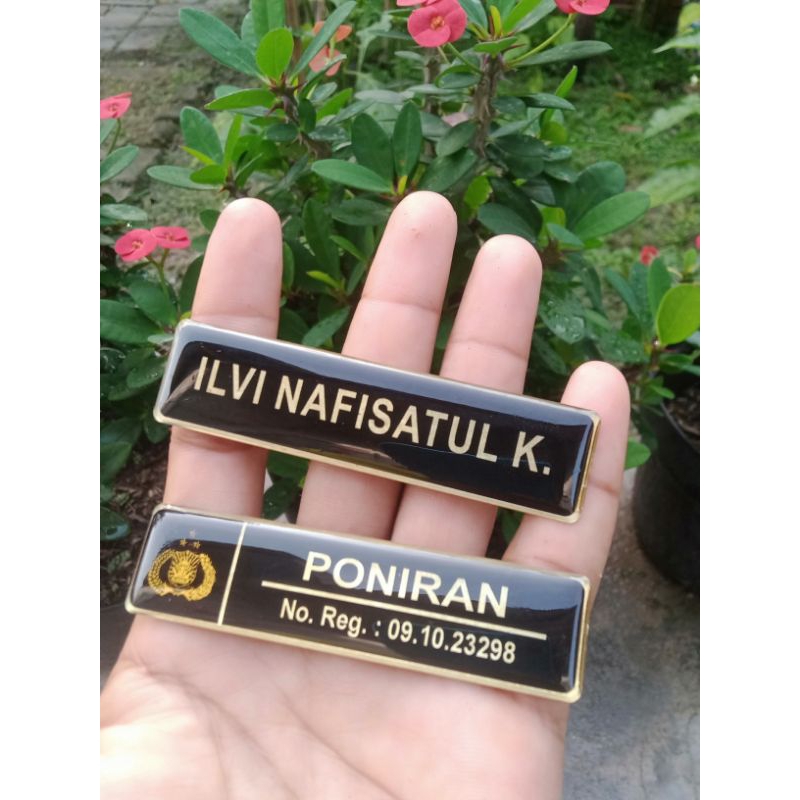Jual Name tag / Nama Dada Kuningan Paku | Shopee Indonesia