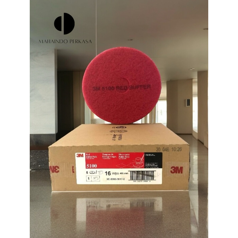 Jual 3M Buffer Pad 4100 / Floor Buffing Pad Merah / Floor Buffing Pad ...