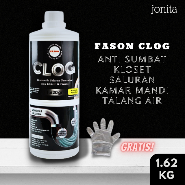 Jual Anti Sumbat Wc/ Kloset Mampet Fason CLOG 1.62Kg | Shopee Indonesia