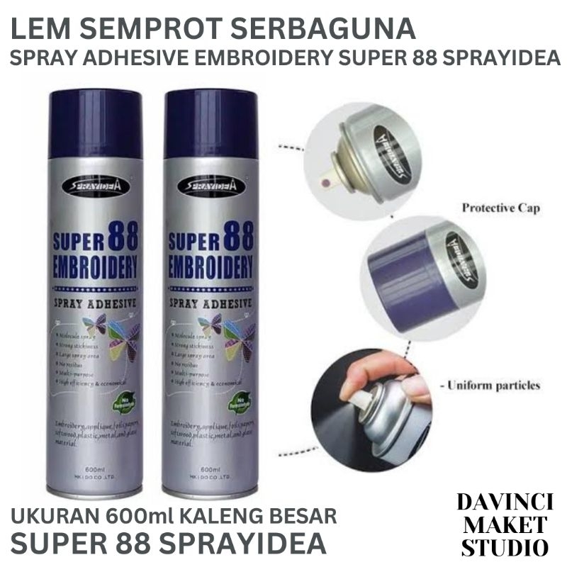Jual Lem Semprot Super 99 88 Diorama Maket - Adhesive Spray Glue 600ml ...