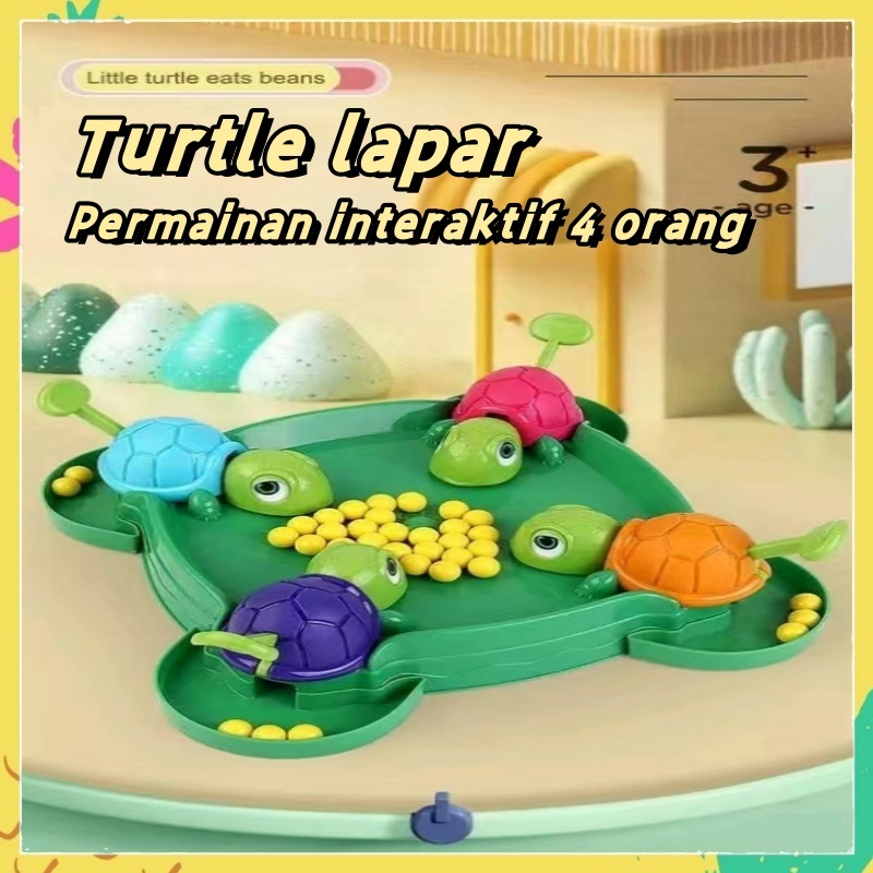 Jual Hungry Turtle Game/Pacman game/ Influencer Swallowing Beads Turtle Eating Bean Game ...
