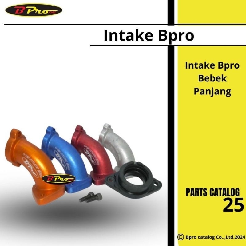 Jual intake Bpro Bebek 28 MM / 24 MM Panjang Intake Manipol Manifold Miring 100% original Bpro ...