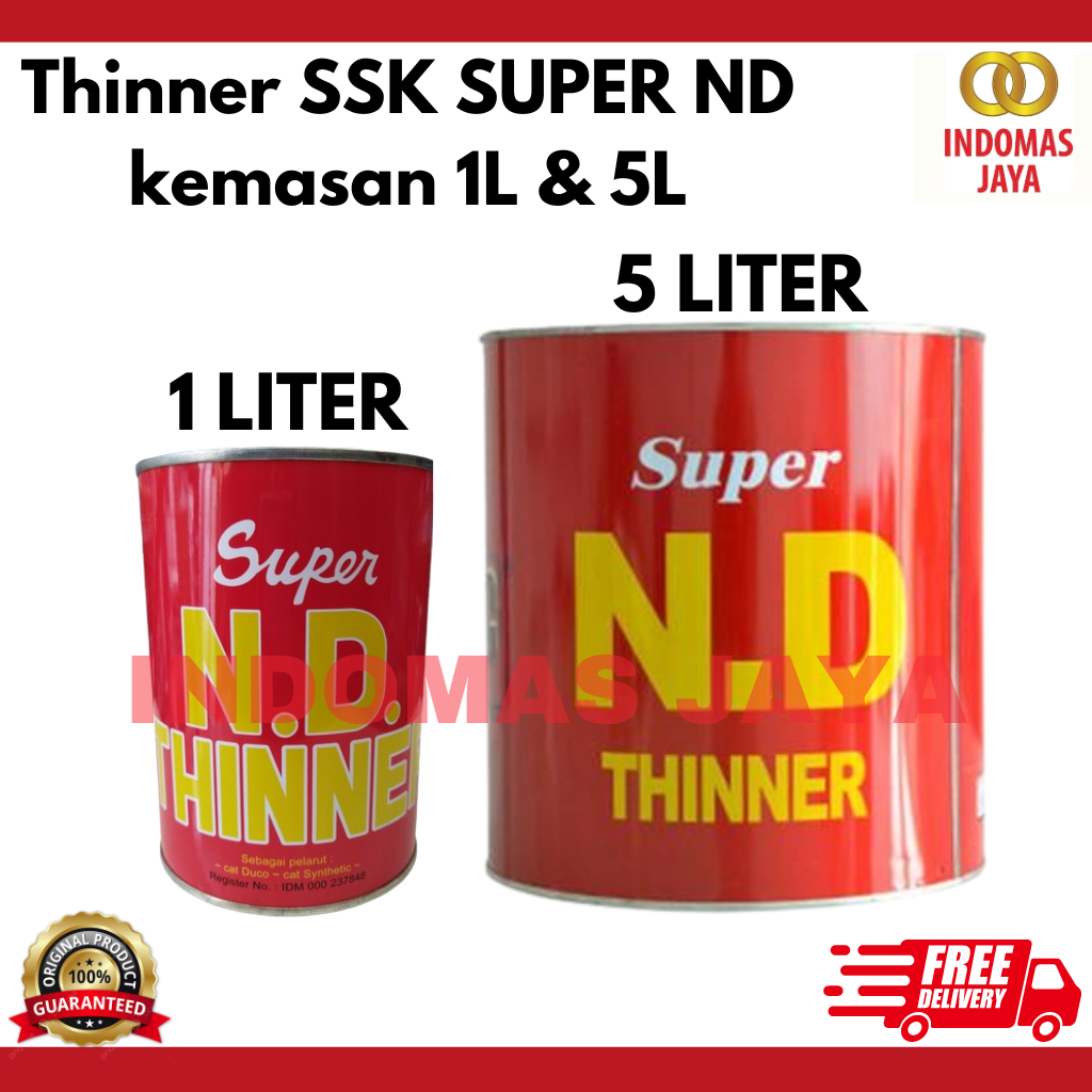 Jual tinner SSK SUPER N.D. ND Tiner thiner thinner kemasan merah ORIGINALpengencer cat minyak ...