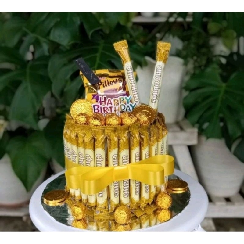 Jual TS - TOWER SNACK / TOWER SNACK TEMA TABURAN COKLAT EMAS / TOWER SNACK TEMA GOLD / TOWER ...