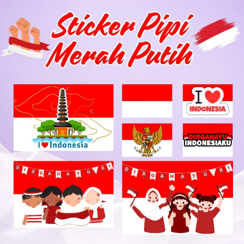 Jual Sticker Pipi Indonesia | Sticker Pipi 17 Agustus | Sticker Pipi ...