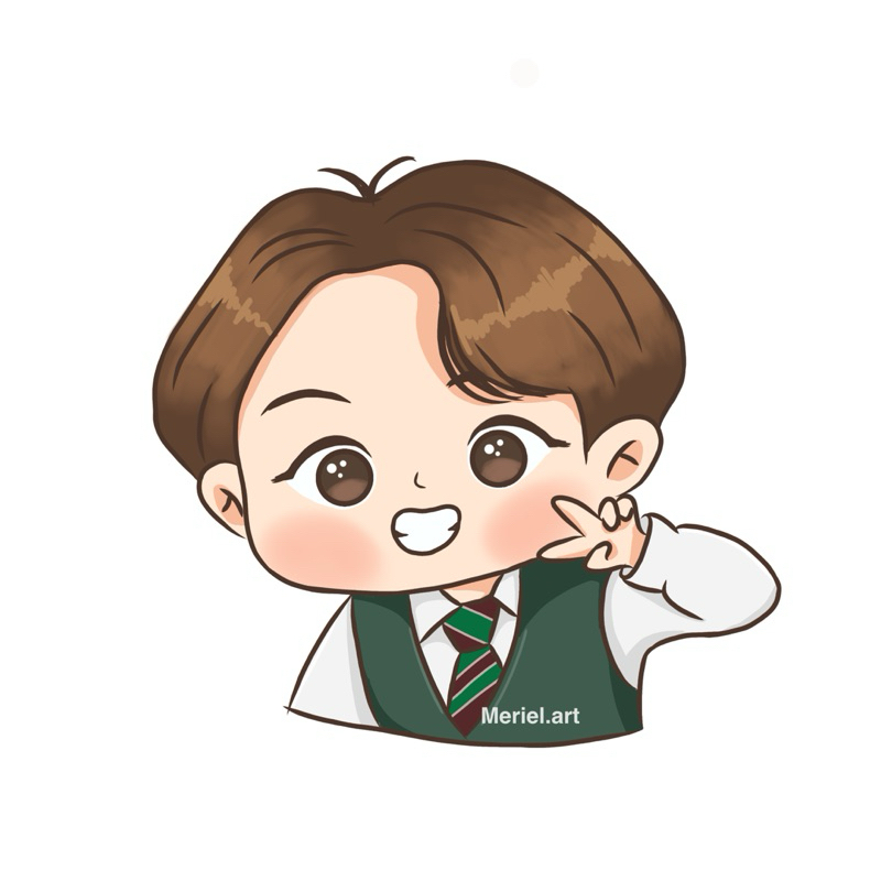 Jual Chibi art | Jasa gambar Chibi art | Stiker ilustrasi lucu | Shopee ...