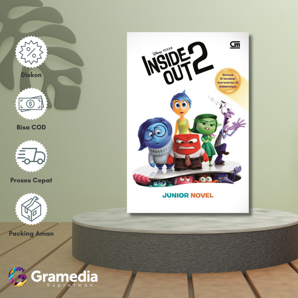 Jual Gramedia Supratman | Inside Out 2 - Junior Novel | Shopee Indonesia